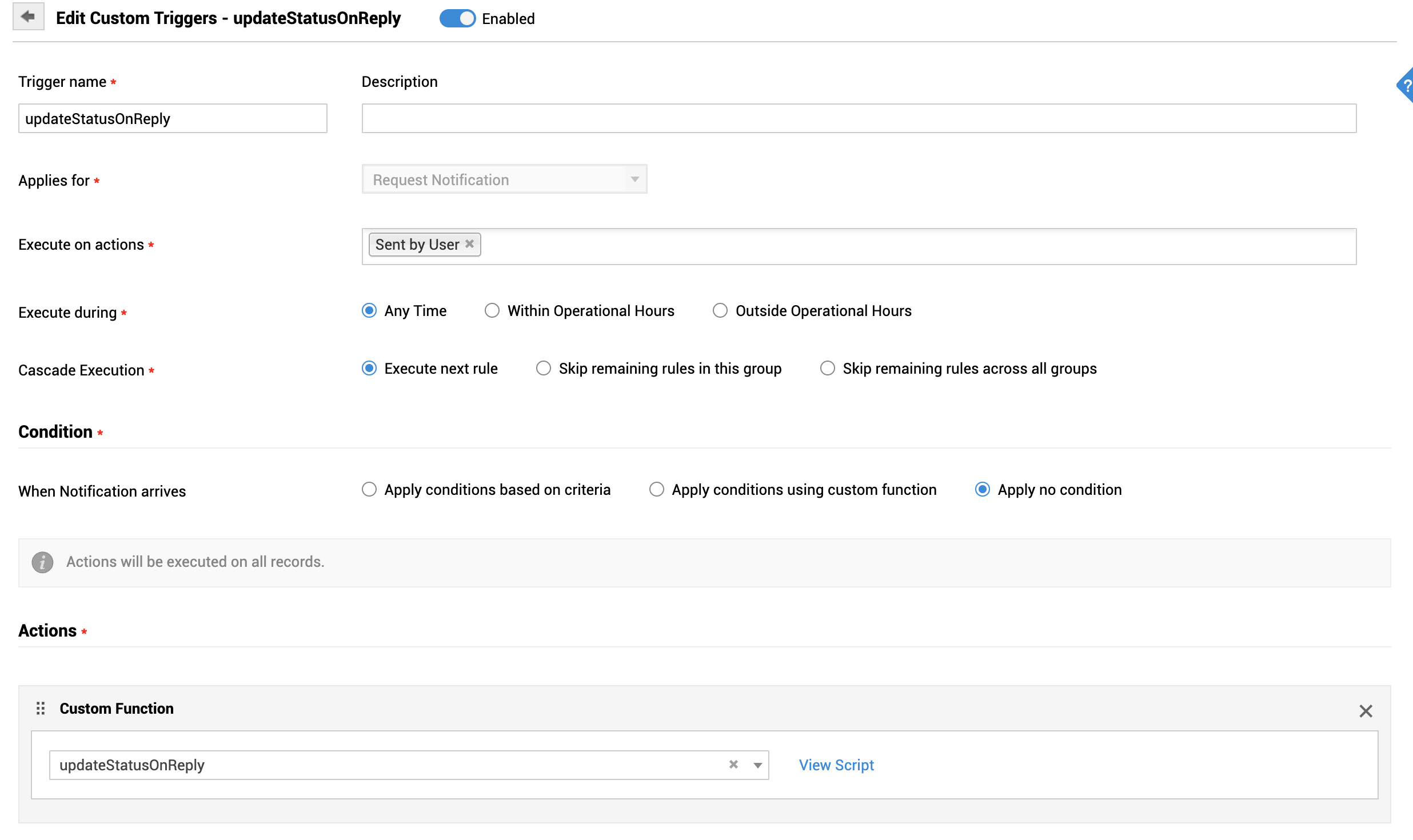 Update Request Status Upon Sendingreceiving A New Reply 
