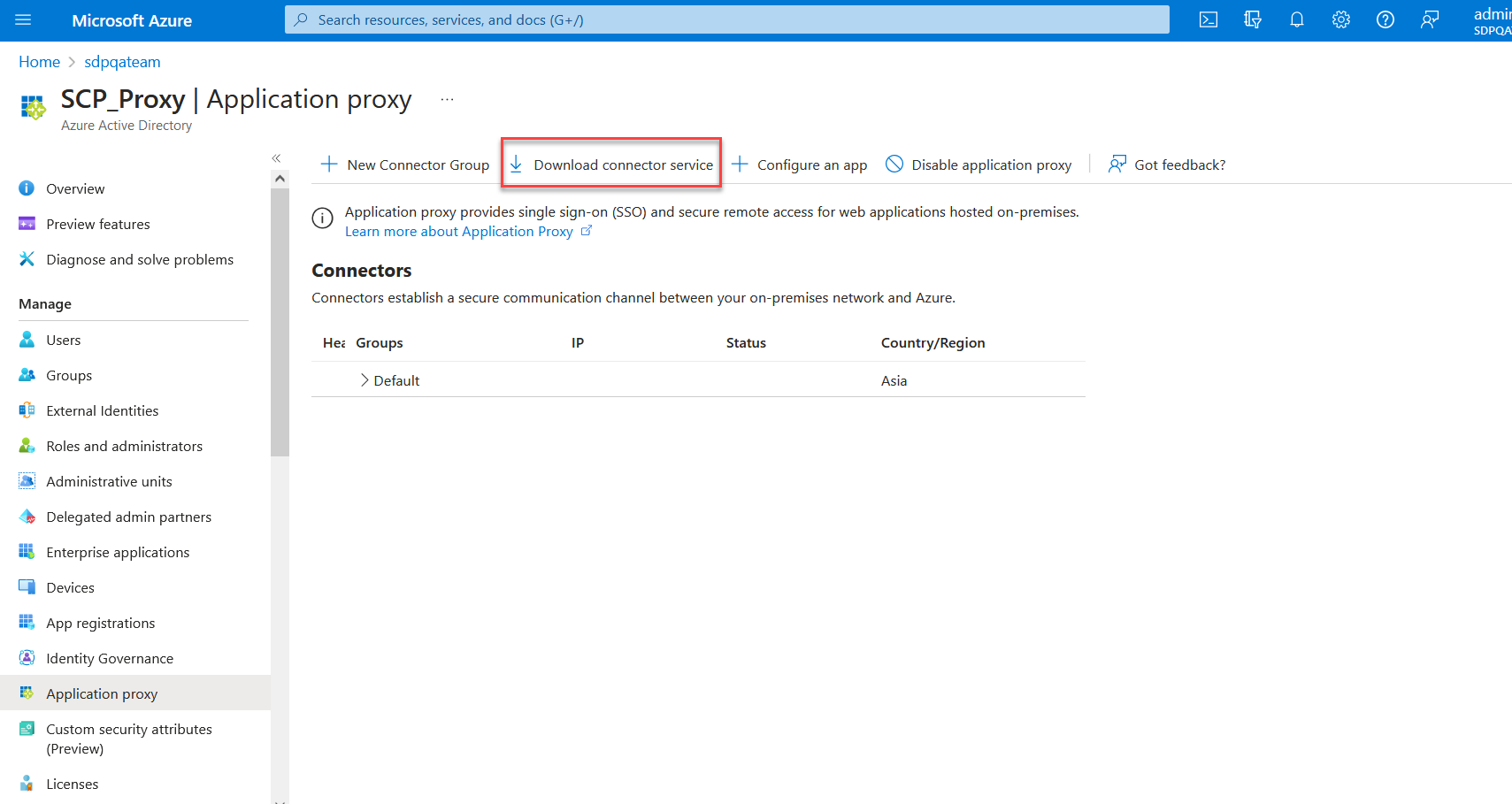 Setting up Azure Application Proxy Setting up Azure Application Proxy